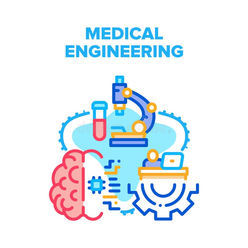 Medical Engineering Process Vector Concept Color Stock Vector ...