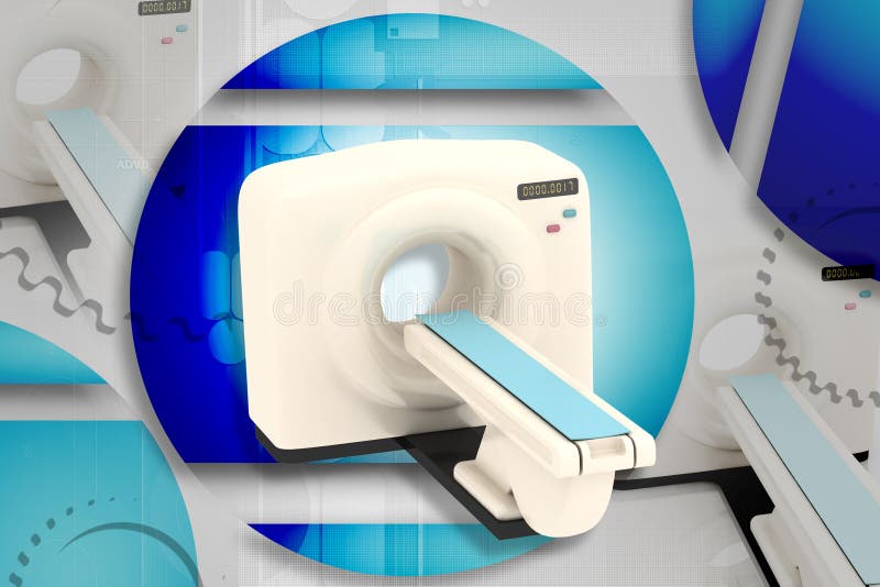 Linear Accelerator X-ray Tomography Stock Illustration - Illustration ...