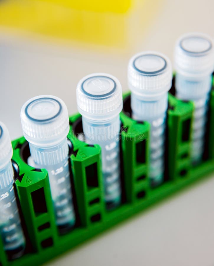 Medical Equipment. Biochemistry Test. Tubes and Containers Stock Image ...