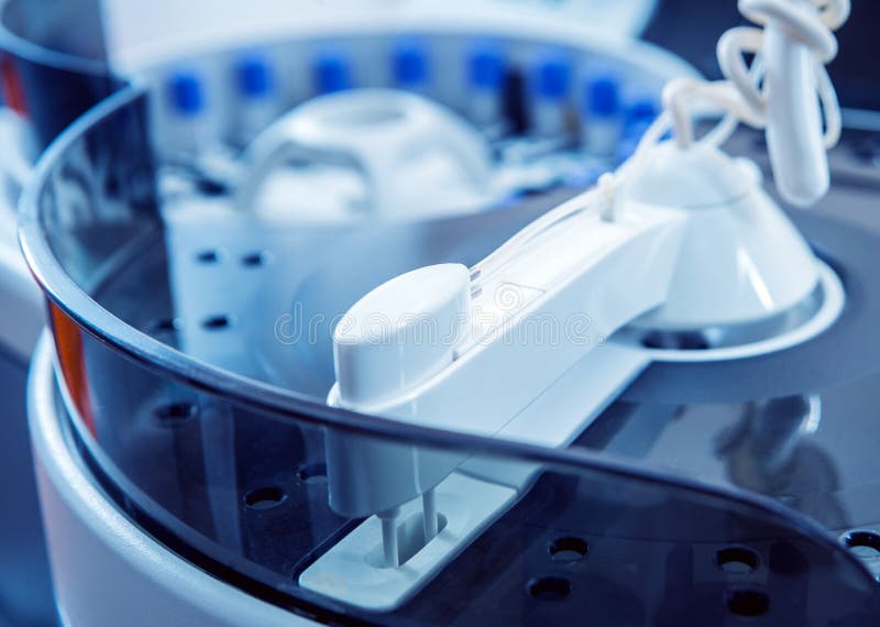 Medical Equipment. Biochemistry Test. Tubes and Containers Stock Image ...