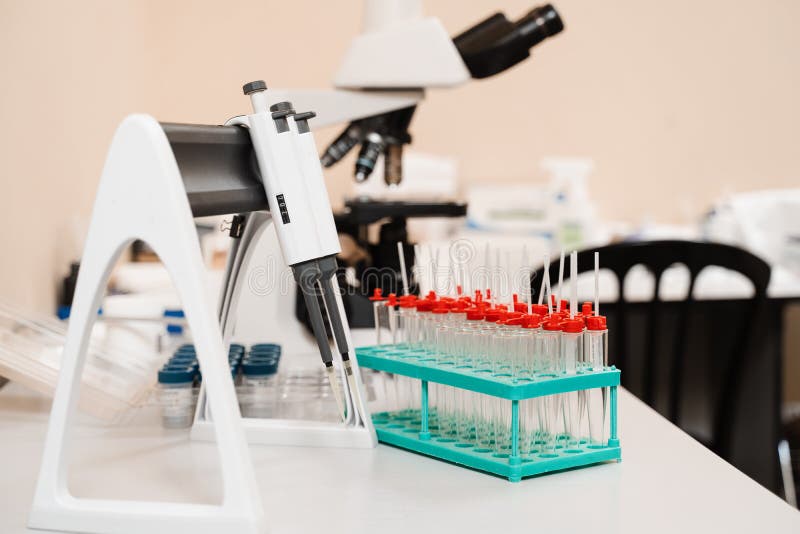 Medical Equipment for Blood Test and Analysis Using Microscope, Micro ...