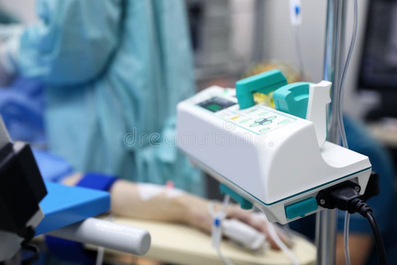 Medical Equipment and Doctors in Surgery Room Stock Image - Image of ...