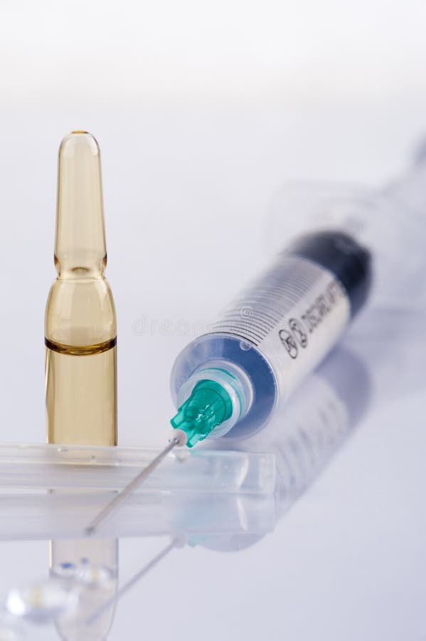 Equipment for Injection on a White Background for Designers Stock Photo ...