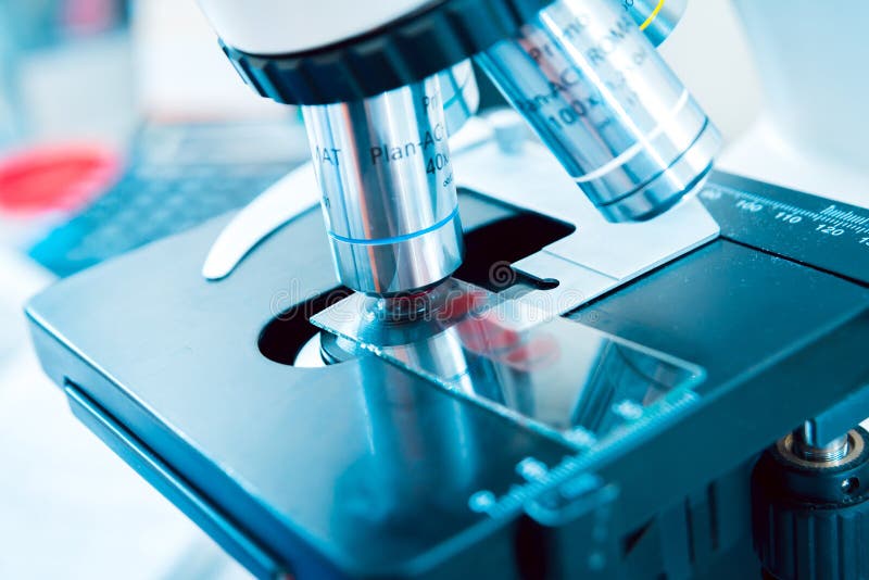 Medical Equipment. Microscope. Stock Photo - Image of drug, chemistry ...
