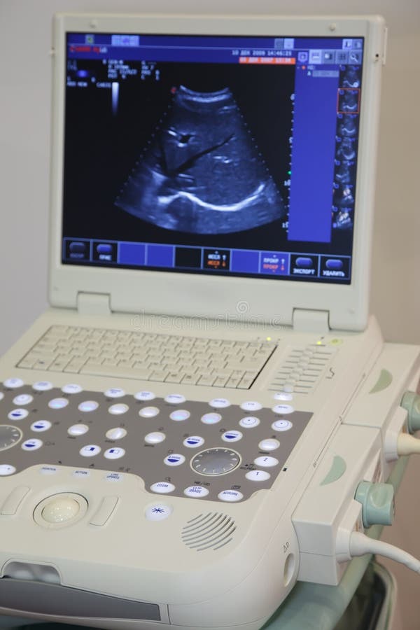 Medical Equipment Ultrasound Scanning. Stock Image - Image of keyboard ...