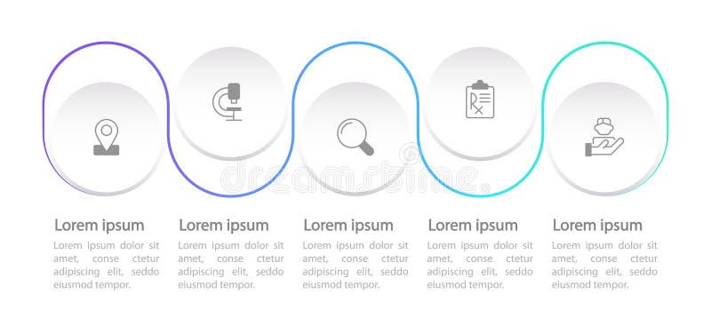 Medical Examination Infographic Chart Design Template Stock Vector ...