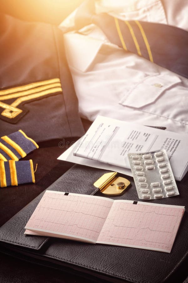 Airplane Pilot Medical Examination Test Stock Image - Image of rules ...