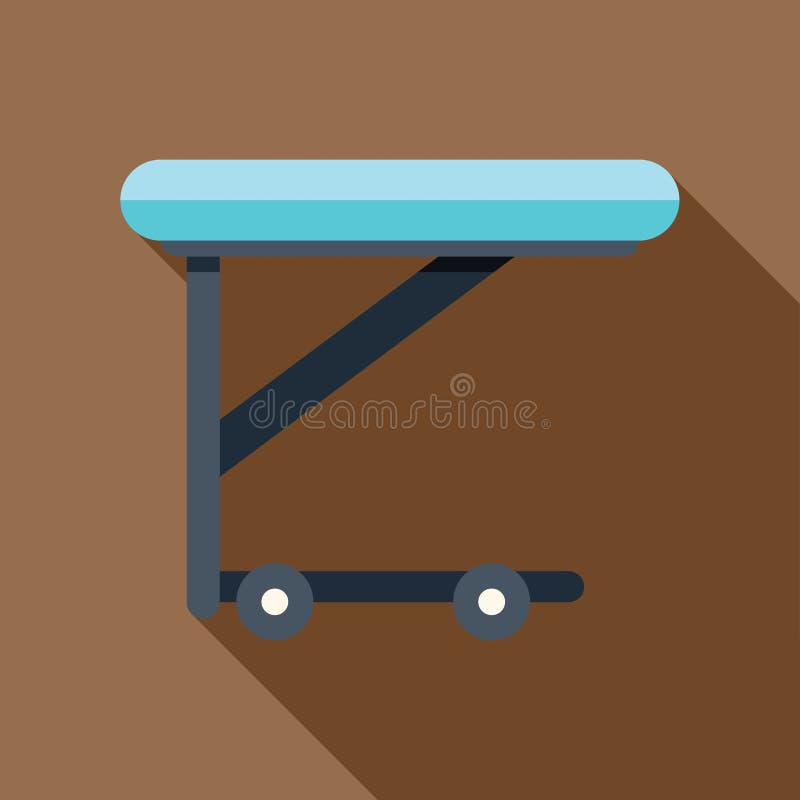 Medical Examination Table Standing in Doctor S Office Stock Vector ...