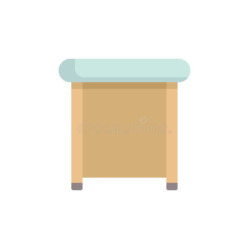 Medical Examination Table Standing in Doctor S Office Stock Vector ...