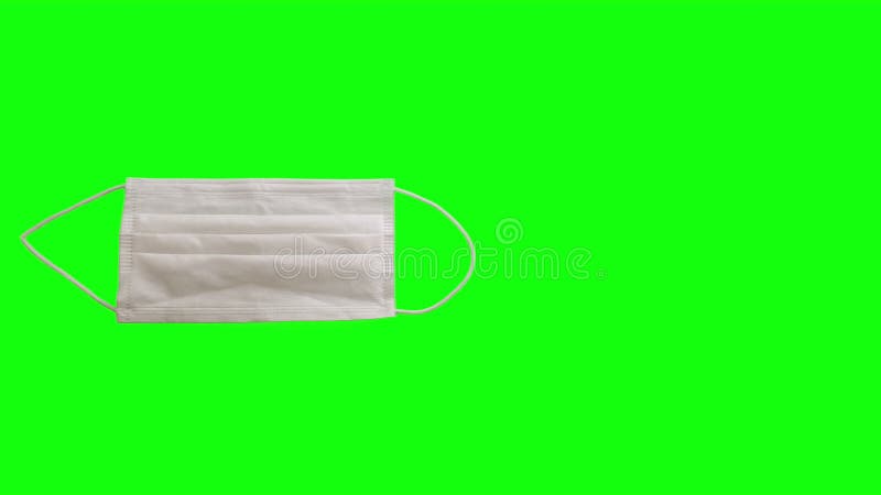 Medical Mask Transition Effect on Green Screen Background Stock Video ...