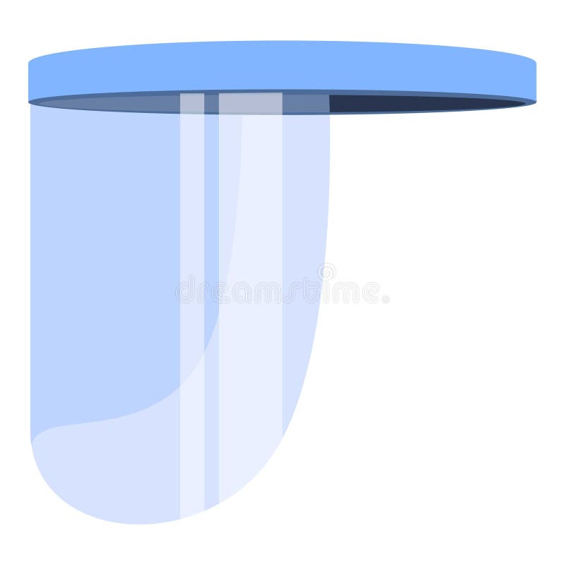 Medical Face Shield Protecting from Virus and Bacteria Stock Vector ...