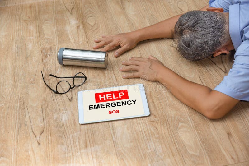 Medical Fall Accident Detection is Alert that Senior Man Falling ...