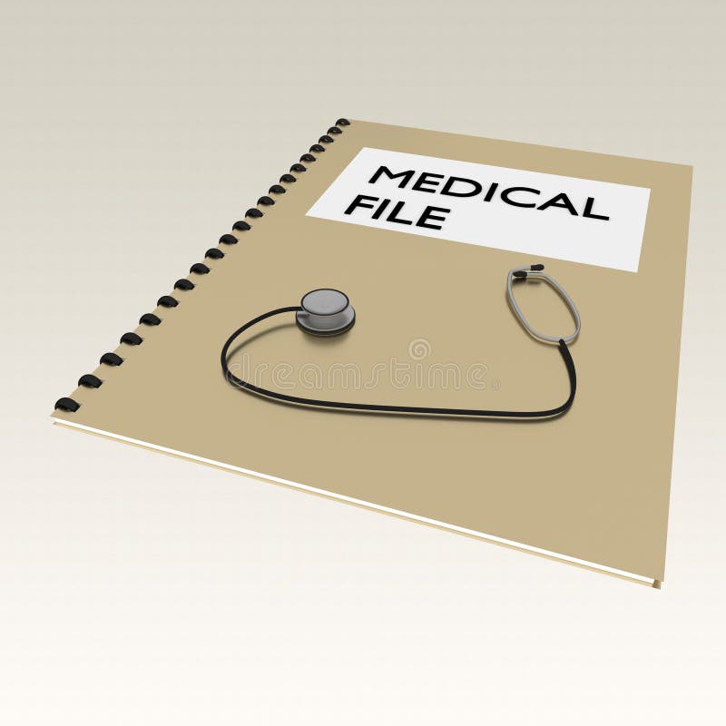 Medical File Icon. Flat Illustration Isolated Vector Sign Stock ...