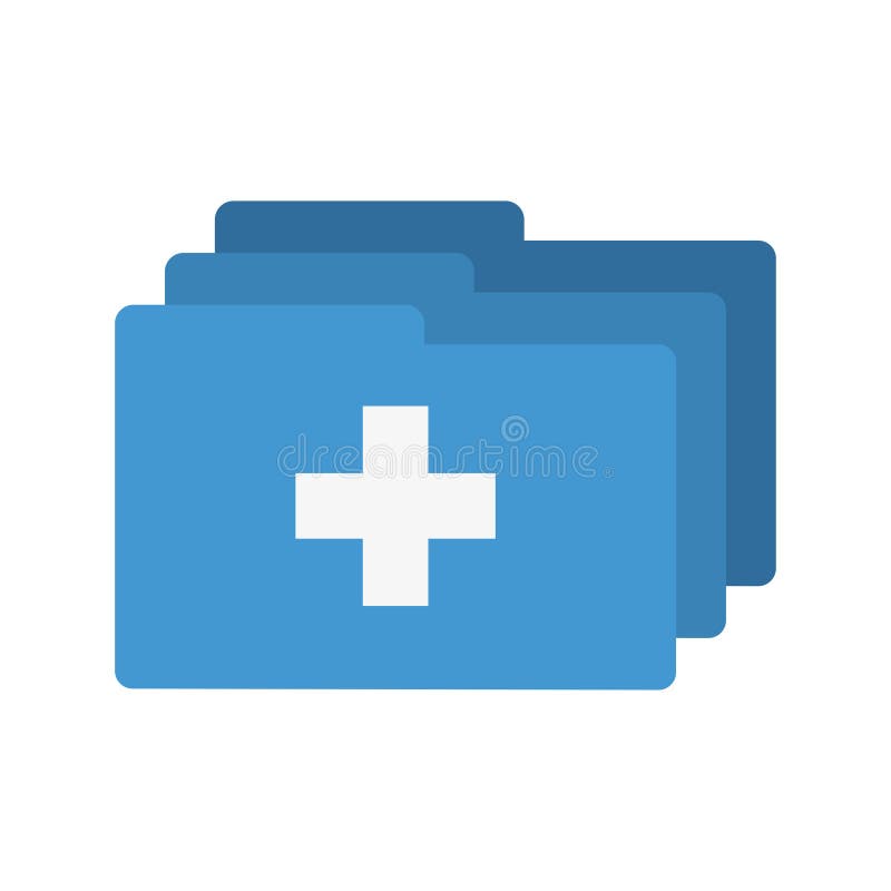 Medical File Folder Icon. Patient Disease History Stock Vector ...