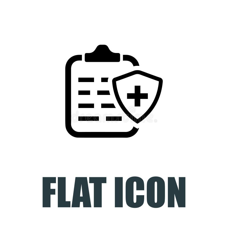 Medical File Icon. Flat Illustration Isolated Vector Sign Stock ...