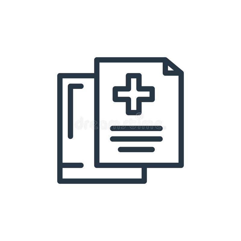 Medical File Folder Icon. Patient Disease History Stock Vector ...