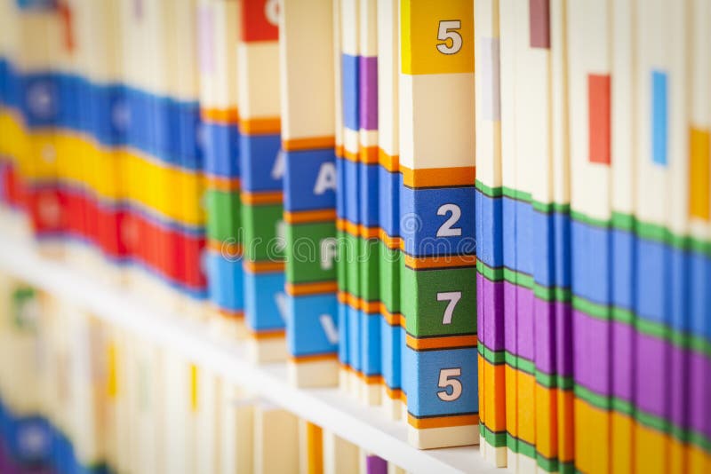 Color Coded Medical Records Stock Photo - Image of data, records: 4118744