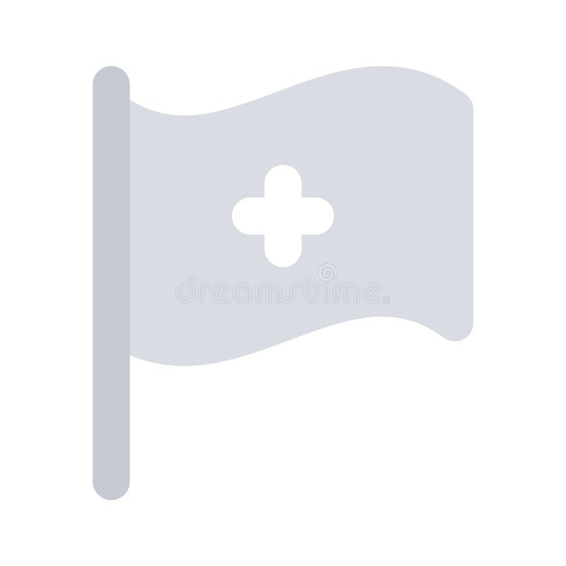 Medical Flag Vector Design Isolated on White Background Stock Vector ...