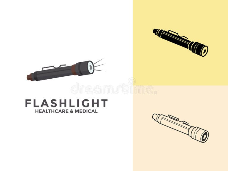 Medical Flashlight Logo and Icon.medical Flashlight Vector Icon for Web ...