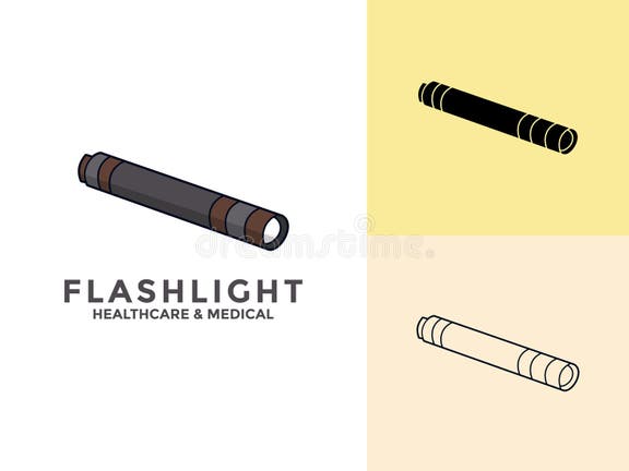 Medical Flashlight Logo and Icon.medical Flashlight Vector Icon for Web ...