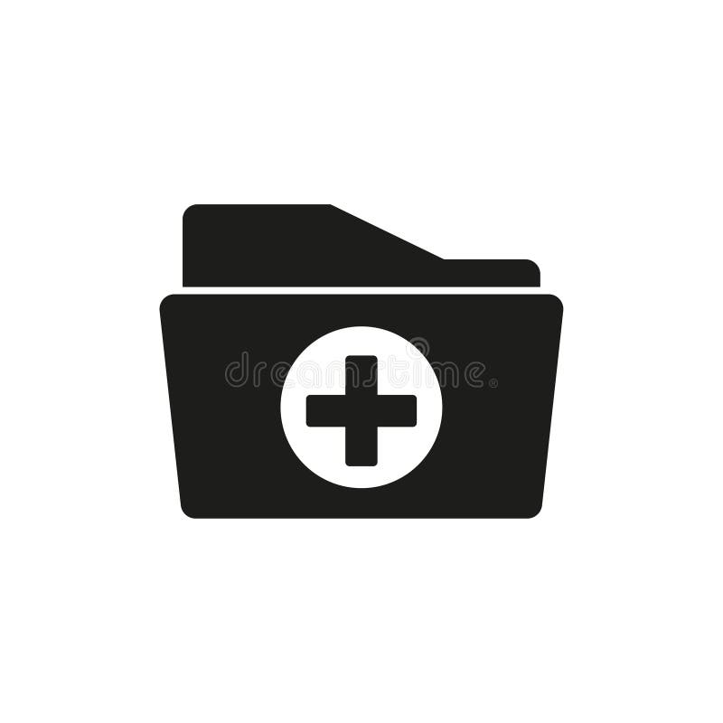 Medical Folder Icon. Vector Illustration. EPS10 Stock Vector ...