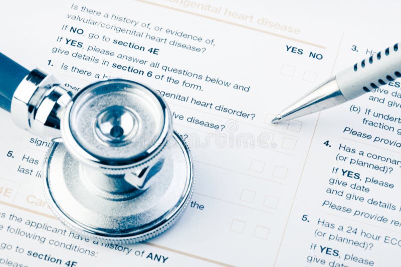 Medical form stock image. Image of research, stethoscope - 35803773