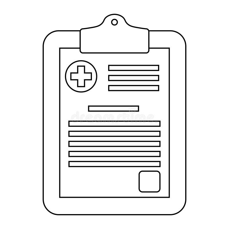 Medical Form, Medical Report. Characters Stock Vector - Illustration of ...