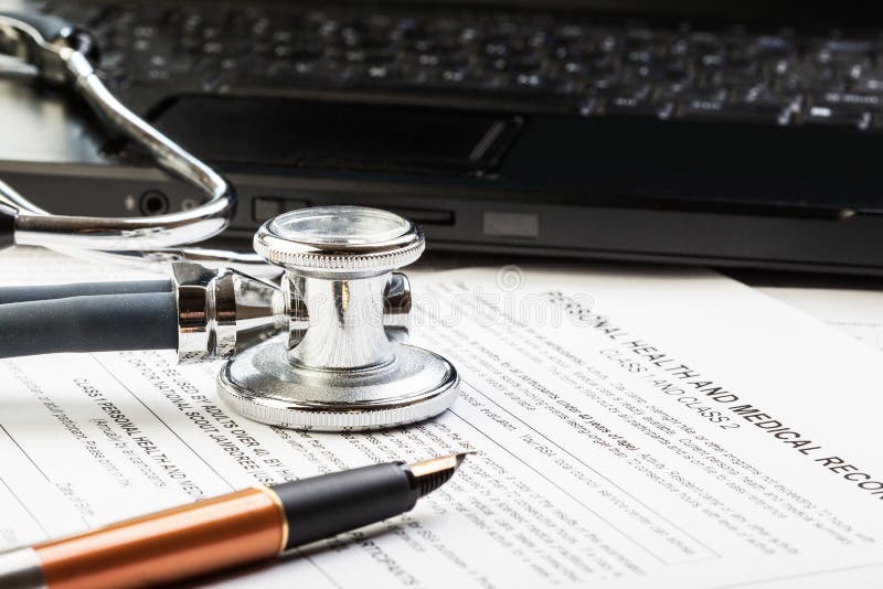 Medical form stock photo. Image of phone, fountain, computer - 34706872