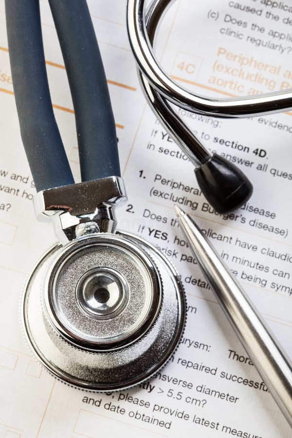 Medical form stock photo. Image of equipment, stethoscope - 34706906