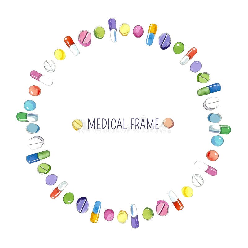 Medical frame. stock vector. Illustration of hospital - 59823401