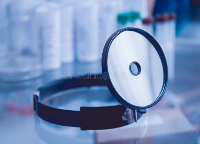 Medical Frontal Reflector Isolated. Medical Equipment of ...