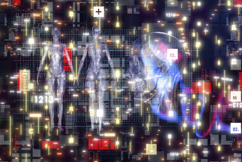 Medical Futuristic Interface in the Network - Science Concept Stock ...