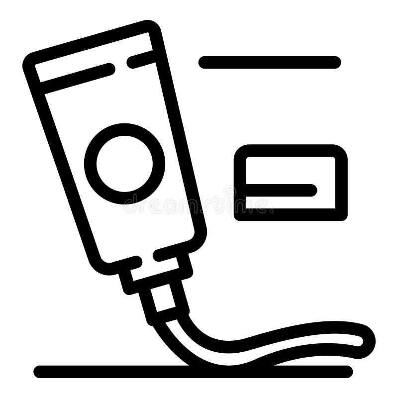 Medical Gel Icon, Outline Style Stock Vector - Illustration of ...