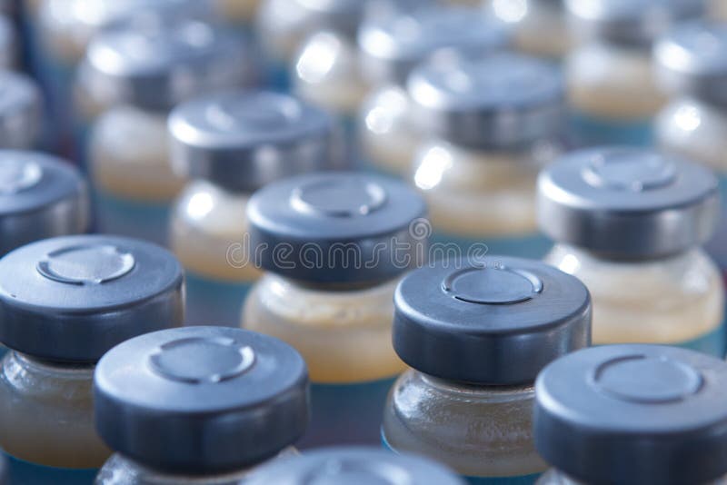 Medical glass ampule stock image. Image of abstract, biotechnology ...