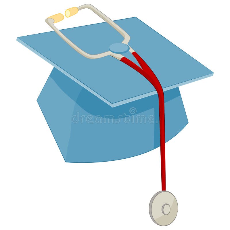 Medical Graduate Symbol stock vector. Illustration of graduation - 58767147