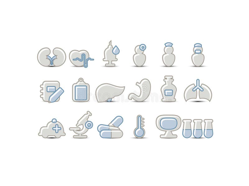 Medical Gray Blue Icons Stock Illustrations – 319 Medical Gray Blue ...
