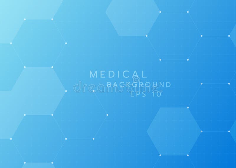 Medical Grid Background Geometric Hexagon Shape Design with Space for ...