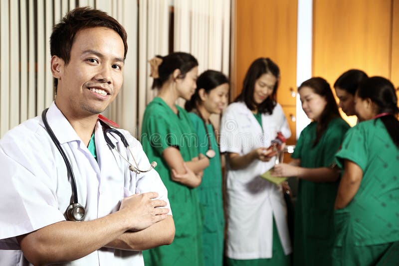 Medical Group Studying Cardiologist Stock Image - Image of computer ...