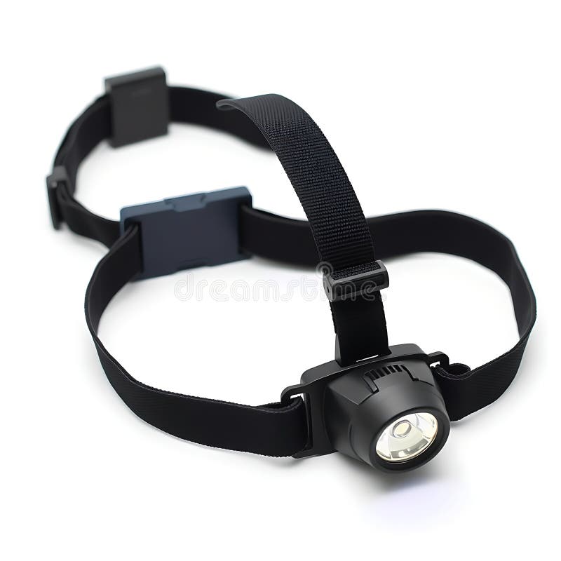 A Medical Headlamp with an Adjustable Strap, Isolated on a White ...