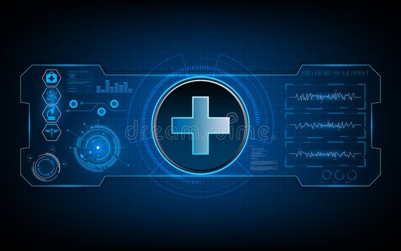 Abstract HUD Interface UI Future Virtual Artificial Intelligence ...