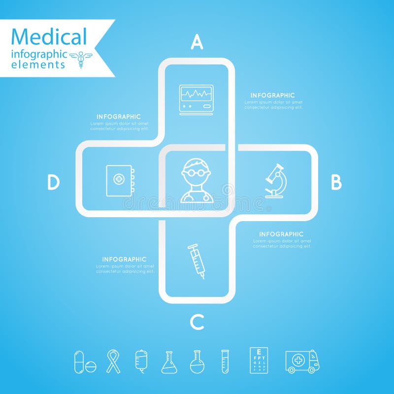 Medical Health and Healthcare Icons and Infographic. Stock Vector ... Medical Health and Healthcare Icons and Infographic. Stock Vector ...