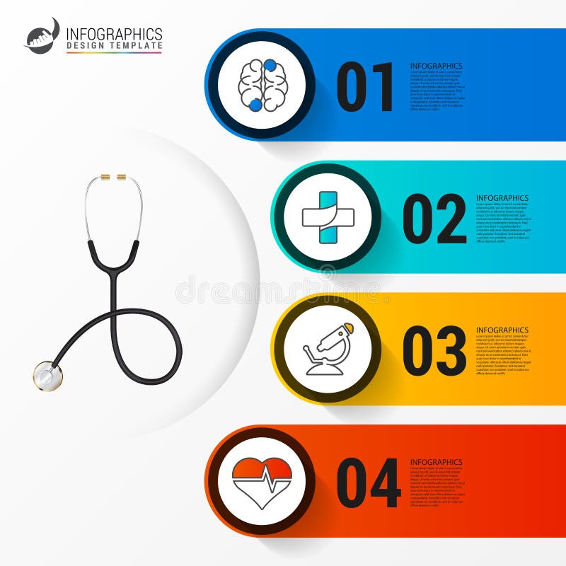 Medical and Health Infographics. Modern Design Template Stock Vector ...
