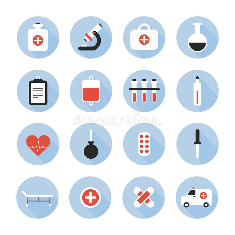 Medical and Health Vector Colorful Icons Set. Stock Vector ...