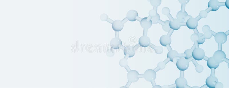 Medical Healthcare Research Banner with Molecule Cell Design Stock ...