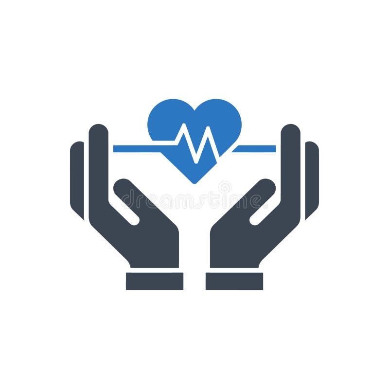 Medical Heart Support Icon stock vector. Illustration of cardiology ...