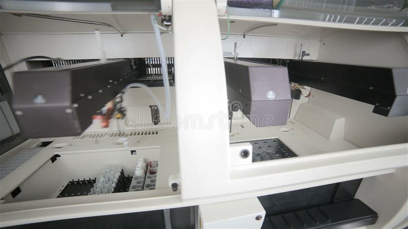Medical Hematology Analyzer Machine Automatically Working for Test ...