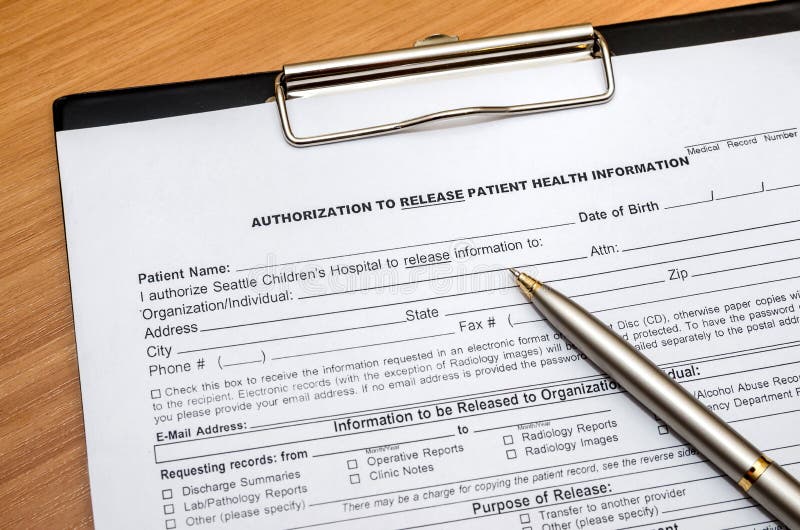 Patient Medical History Document Stock Image - Image of check, hospital ...