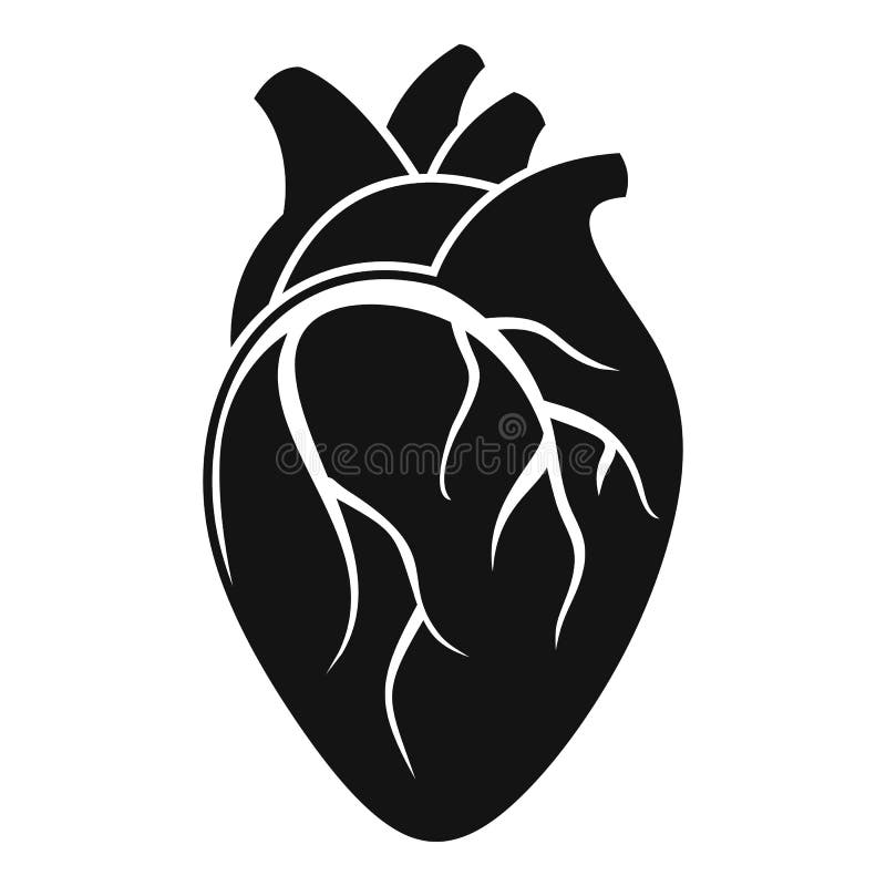 Medical Human Heart Icon, Simple Style Stock Vector - Illustration of ... Medical Human Heart Icon, Simple Style Stock Vector - Illustration of ...