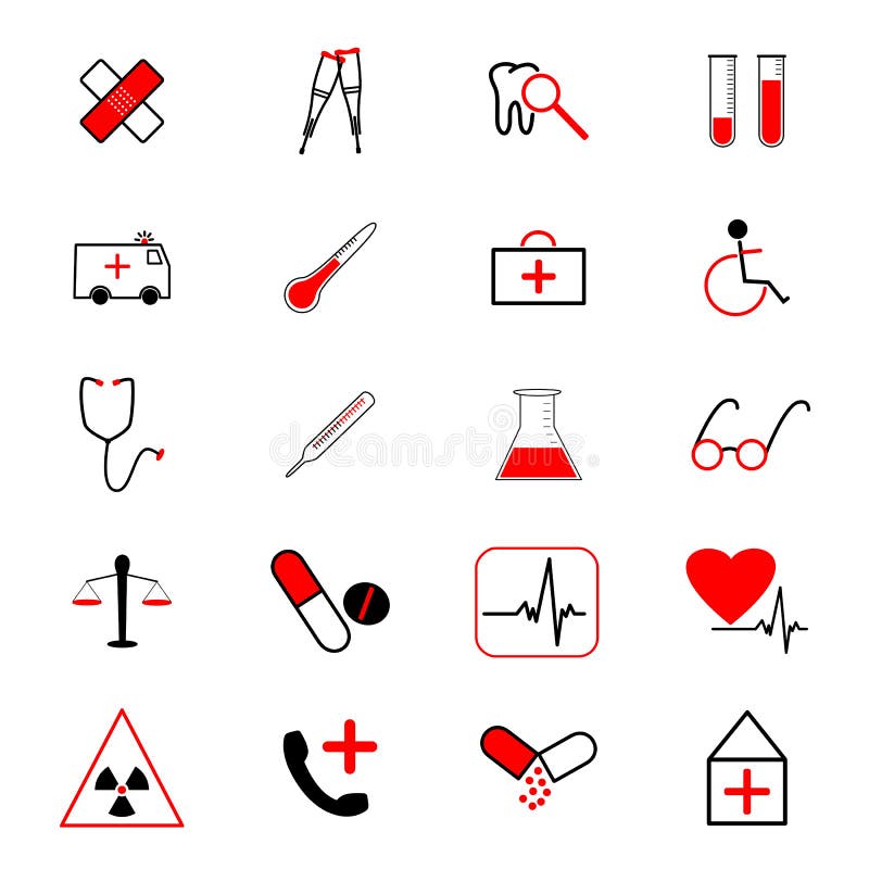 Medical icon stock illustration. Illustration of heart - 21019911