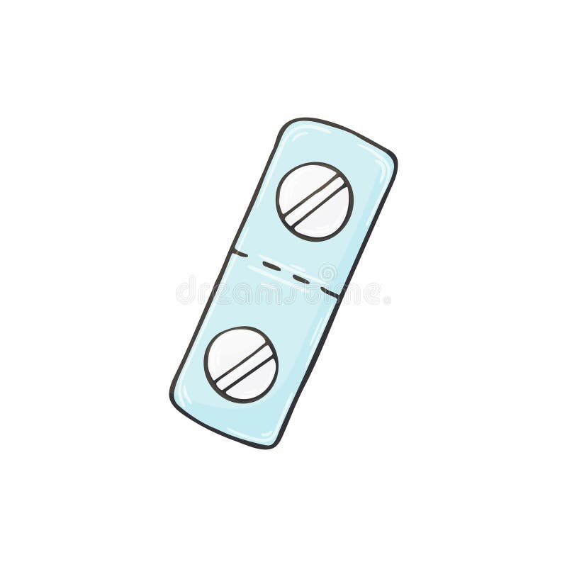 Pills Packet White Background Stock Illustrations – 138 Pills Packet ...